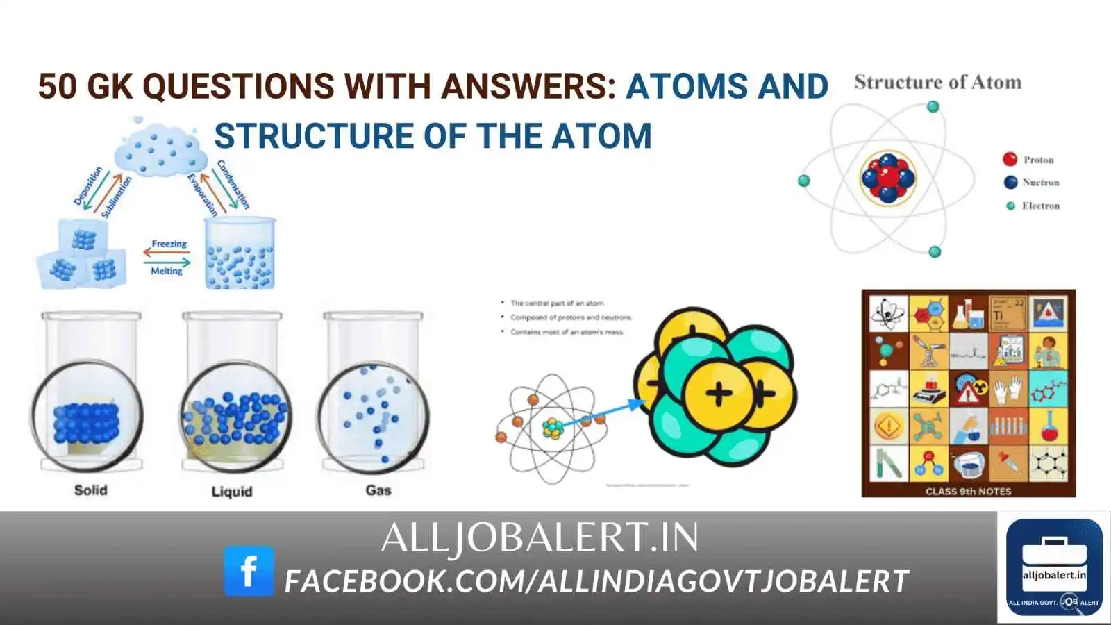 50 Best Atomic Structure Questions – Science GK & Chemistry GK Notes