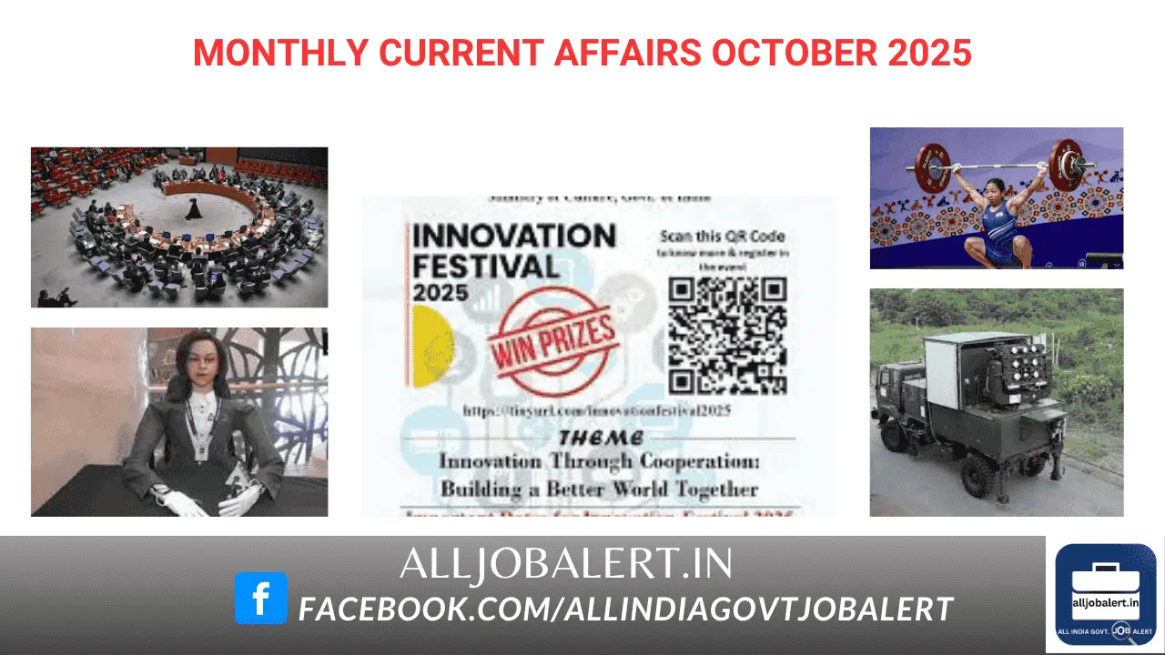 October 2025 Current Affairs: Schemes, Important Events
