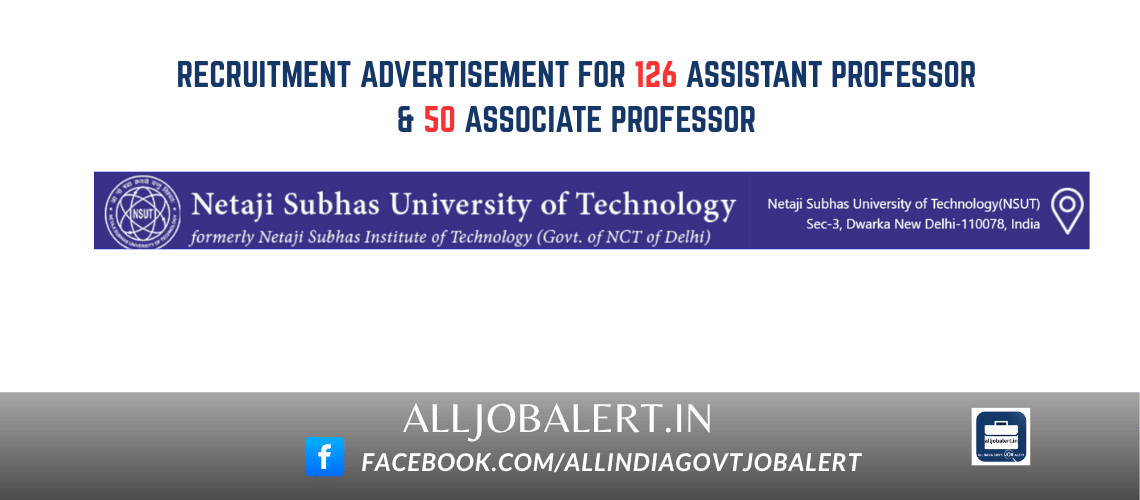 Recruitment for 176 Assistant , Associate Professor at NSUT (Netaji ...
