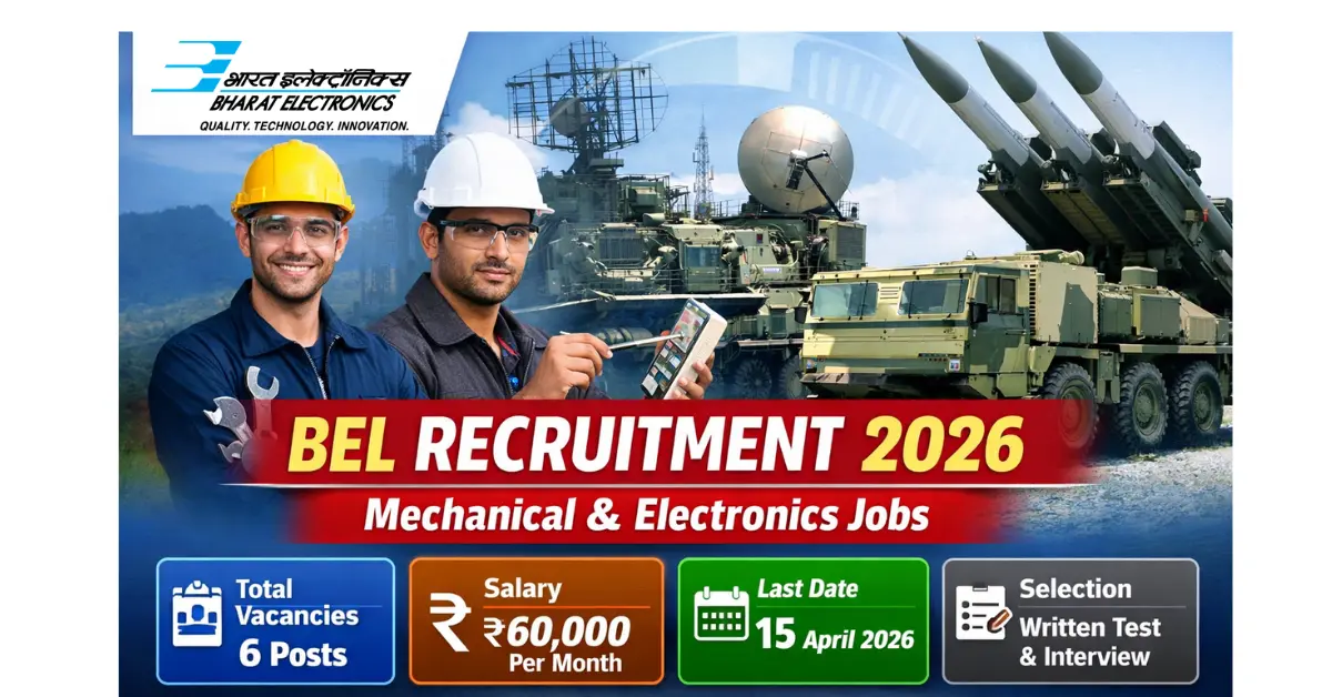 BEL Recruitment 2026 Latest Notification for Field Operation Engineer ...